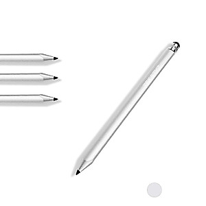 Tek Styz Pro Stylus Capacitive Pen Upgraded Works for Plantronics BackBeat Fit Grey 3100 P/N 211856-99 with Custom High Precision Touch Full Size 3 Pack! (Silver)
