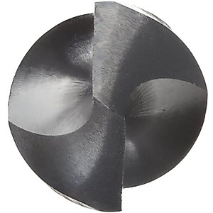 Chicago Latrobe 239 Series High-Speed Steel Reduced-Shank Drill Bit Set with Plastic Case, Black Oxide Coated, Round Shank, 118 Degree Conventional Point, 5-piece, 1/4" - 1/2" x 1/16"