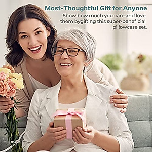 Spasilk Pure Silk Pillowcase, Charmeuse Silk Pillowcase, Hypoallergenic Pillowcase, King Sized, Ivory