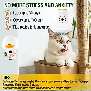 PawsGear Cat Calming Pheromone Diffuser and Spray,Relieve Anxiety Stress Reduce Fighting and Scratching,Fits All Cats
