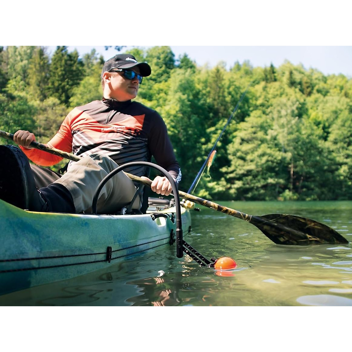 ITGAM0007 Deeper Flexible Arm Mount 2.0 for Boats/Kayaks, Black , 80cm