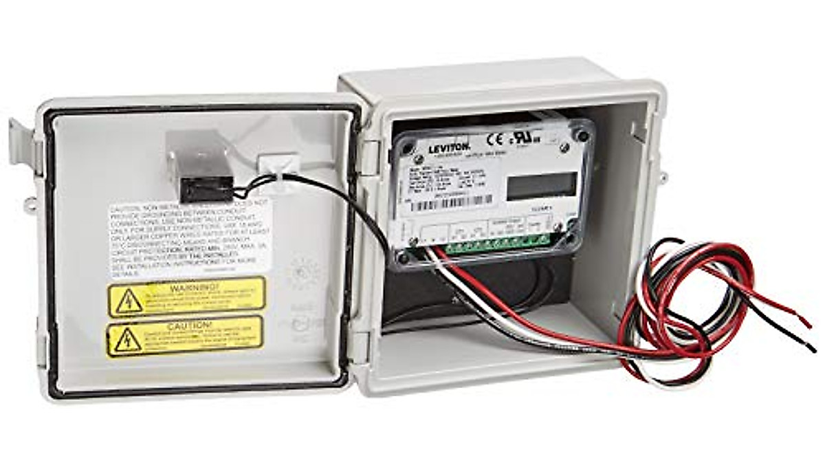 Leviton MO240-1SW Mini Meter: Outdoor kWh Counter & CT Kit
