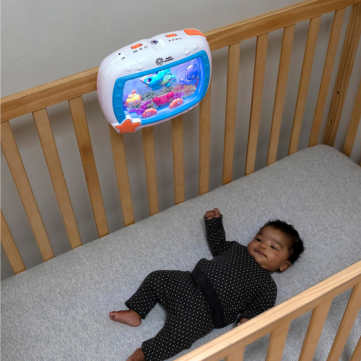 Baby Einstein Sea Dreams Soother Musical Crib Toy and Sound Machine, Newborns Plus