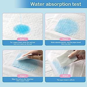 SOFYFINE Disposable Changing Pads for Baby 17x24 (100 Count), Heavy Absorbent Diaper Underpads for Changing Table, Waterproof Toddler Pee Pad (White, 30g/Piece, 2g SAP)