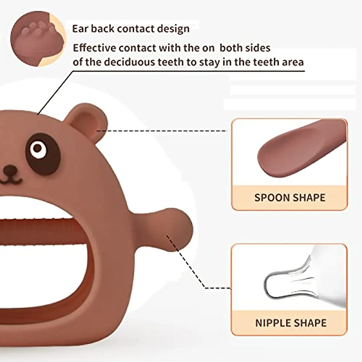 Teething Toys for Babies 0-6 Months Silicone Hands Teethers Mitten Never Drop for Infant Chew Toys Relief Soothe Gums for Sucking Needs 6-12 Months