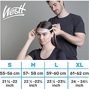 Westt Motorcycle Helmets Full Face Helmets - Street Bike Helmet with Dual Visor DOT Approved for Men Women Adults Compact Lightweight Storm X Grey Black White (White, M (22.44-22.84 in))