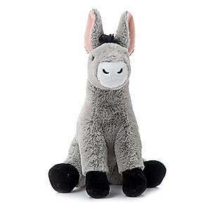 The Petting Zoo Donkey Stuffed Animal Plushie, Gifts for Kids, Wild Onez Farm Animals, Donkey Plush Toy 12 Inches