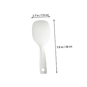 UTHCLO Rice Spoon Rice Server Rice Serving Spatula Rice Cooker Spatula Potato Server Spatula Rice Ladle Spoon Rice Scooper Plastic Rice Paddle Food Grade Pp White Non Stick Pan