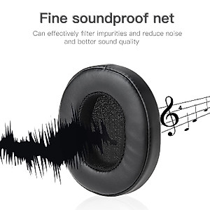 Replacement EarPads for Skull.Candy Crusher Wireless HESH 3 Headphones, Ancable Professional Protein Leather Headphones Earpad Compatible with Hesh 3 Wireless Earbuds