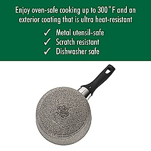 BALLARINI Parma by HENCKELS 1.5-qt Nonstick Saucepan with Lid, Made in Italy, Durable and Easy to clean