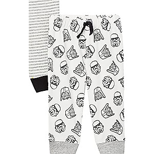 Amazon Essentials Disney | Marvel | Star Wars Baby Boys' Pants, Pack of 4, Star Wars Tiny Trooper, 18 Months