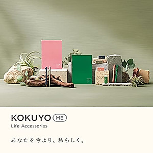 KOKUYO ME Graph Spiral Journal Notebook, A5 Soft Ring 5 mm Grid Paper Notebook with 50 Smooth Sheets, 5.8'' x 8.3'' Cute Small Journaling Notebook, Canyon Clay, Japan Import. (KME-SR931S5MS)