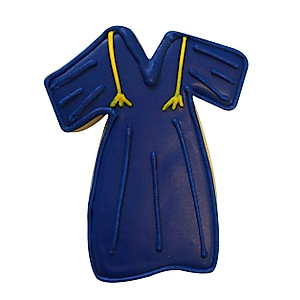 NCS Graduation Cookie Cutter Set - Gown 4", Cap 4.5", Diploma 4" - 3 Piece - Tinplated Steel