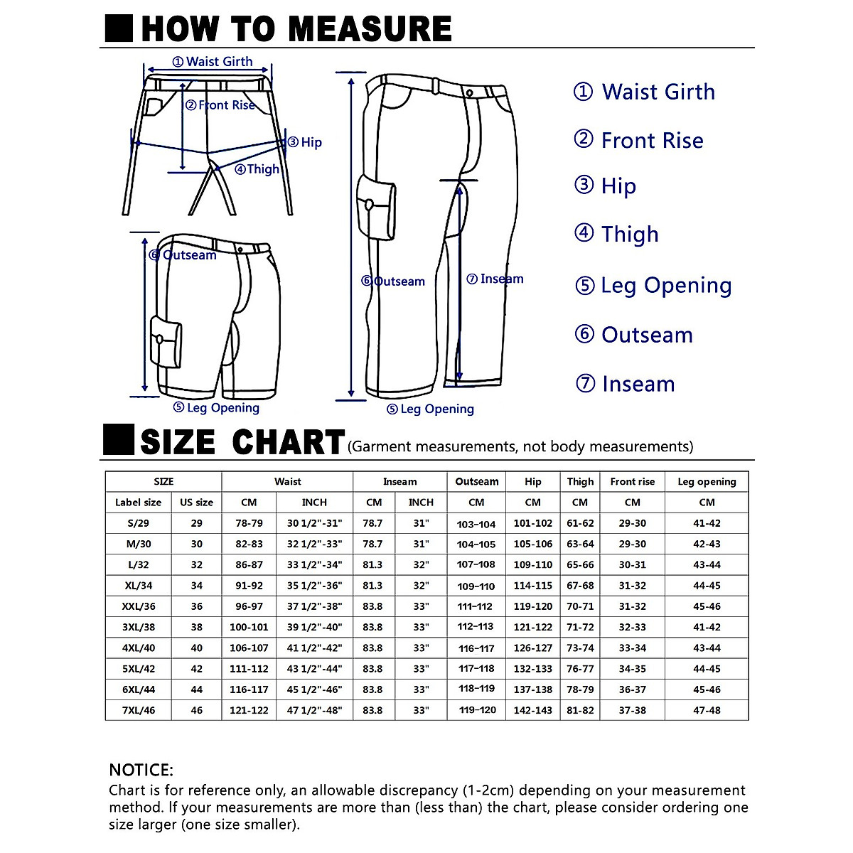 Match Men's Military Camouflage Wild Cargo Pants (44,Dark Forest camo)