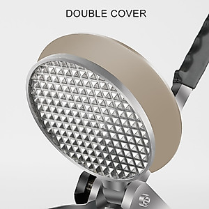 KOFOHON Shaved Ice Machine Electric Ice Crusher Double Cover 110V 300W Stainless Steel Dual Blades Snow Cone Machine Gray 143lbs/hr 1400r/min for Home and Commercial