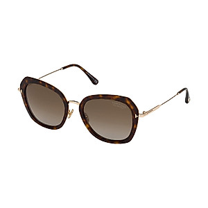 Tom Ford FT0792 52H Dark Havana Kenyan Round Sunglasses Polarised Lens Category