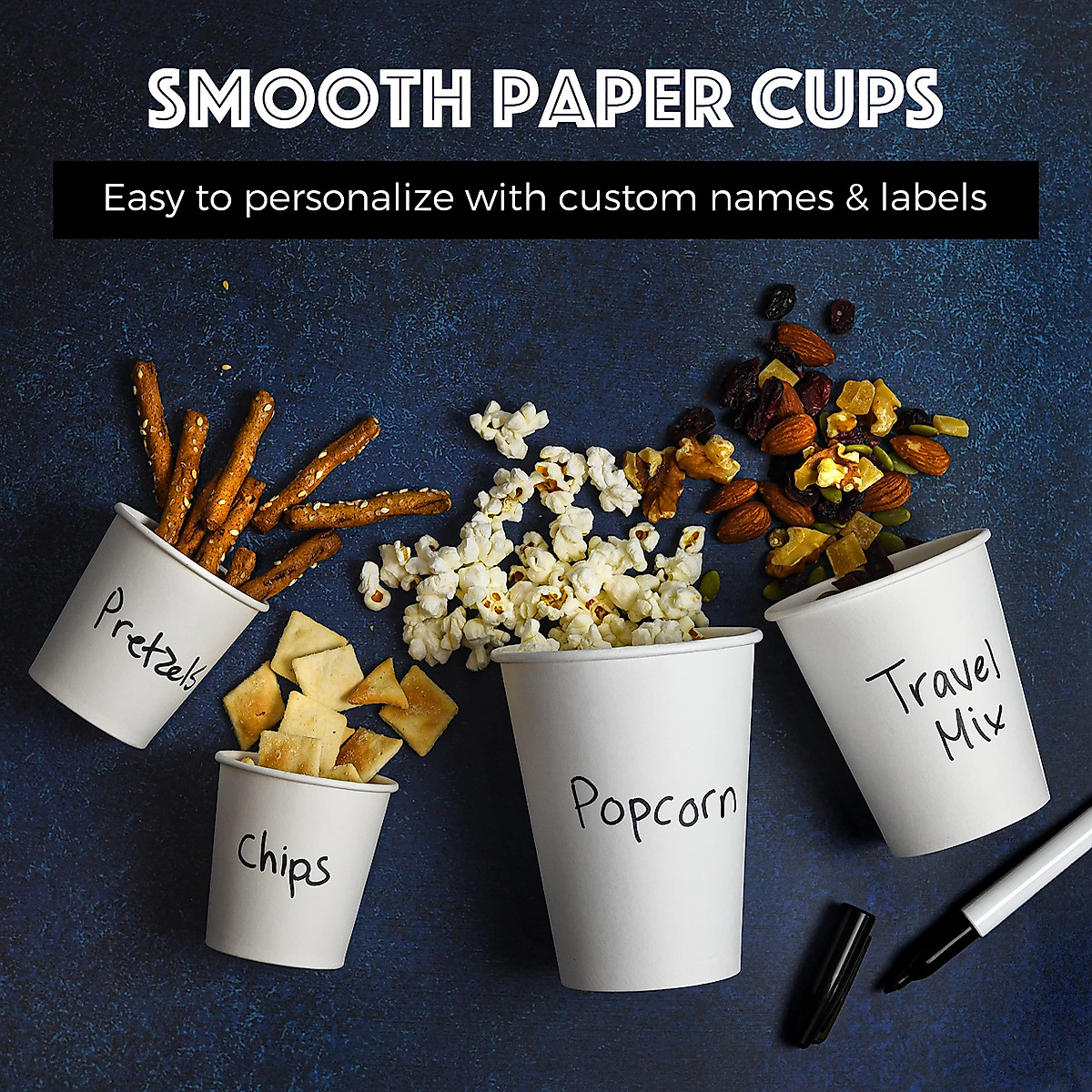 NYHI White Paper Disposable Cups 10oz Pack of 300