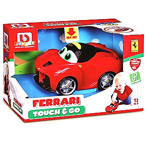 BB Junior Play & Go Ferrari Touch & Go, Assorted Cars, 1-Pack, Red