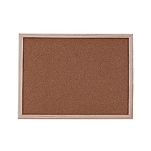 7777777 2Pcs Cork Board Bulletin Board Conference Message Board Wood Frame Photo Wall 50X40cm
