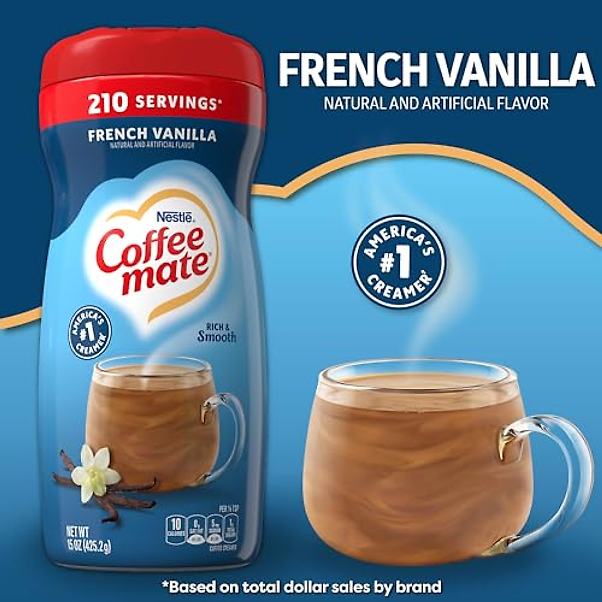 Nestle Coffee mate French Vanilla Powder Coffee Creamer 1 Pack (15 Oz)