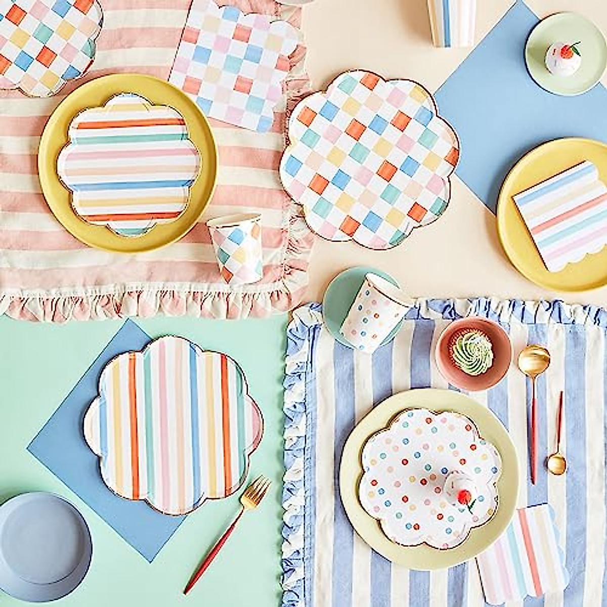 Meri Meri Colorful Pattern Large Napkins (Pack of 16)