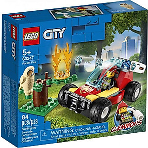 LEGO City Forest Fire 60247 Firefighter Toy, Cool Building Toy for Kids (84 Pieces)