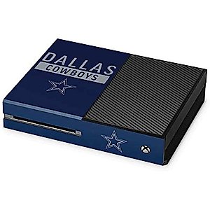 Skinit Decal Gaming Skin Compatible with Xbox One Console - Officially Licensed NFL Dallas Cowboys Blue Performance Series Design