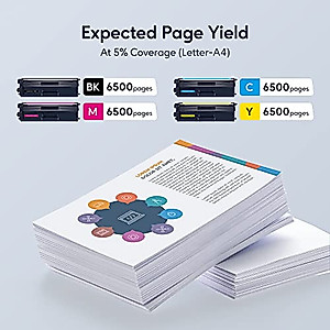 TN436 Toner Cartridge High Yield Replacement Compatible for Brother TN 436 TN436BK TN436C TN433 TN431 for Brother HL-L8360CDW HL-L8260CDW MFC-L8610CDW MFC-L8900CDW MFC-L8690CDW Printer (1BK,1C,1M,1Y)