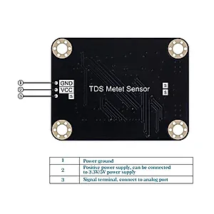 CQRobot TDS (Total Dissolved Solids) Meter Sensor Compatible with Raspberry Pi/Arduino Board. for Liquid Quality Analysis Teaching, Scientific Research, Laboratory, Online Analysis, etc.