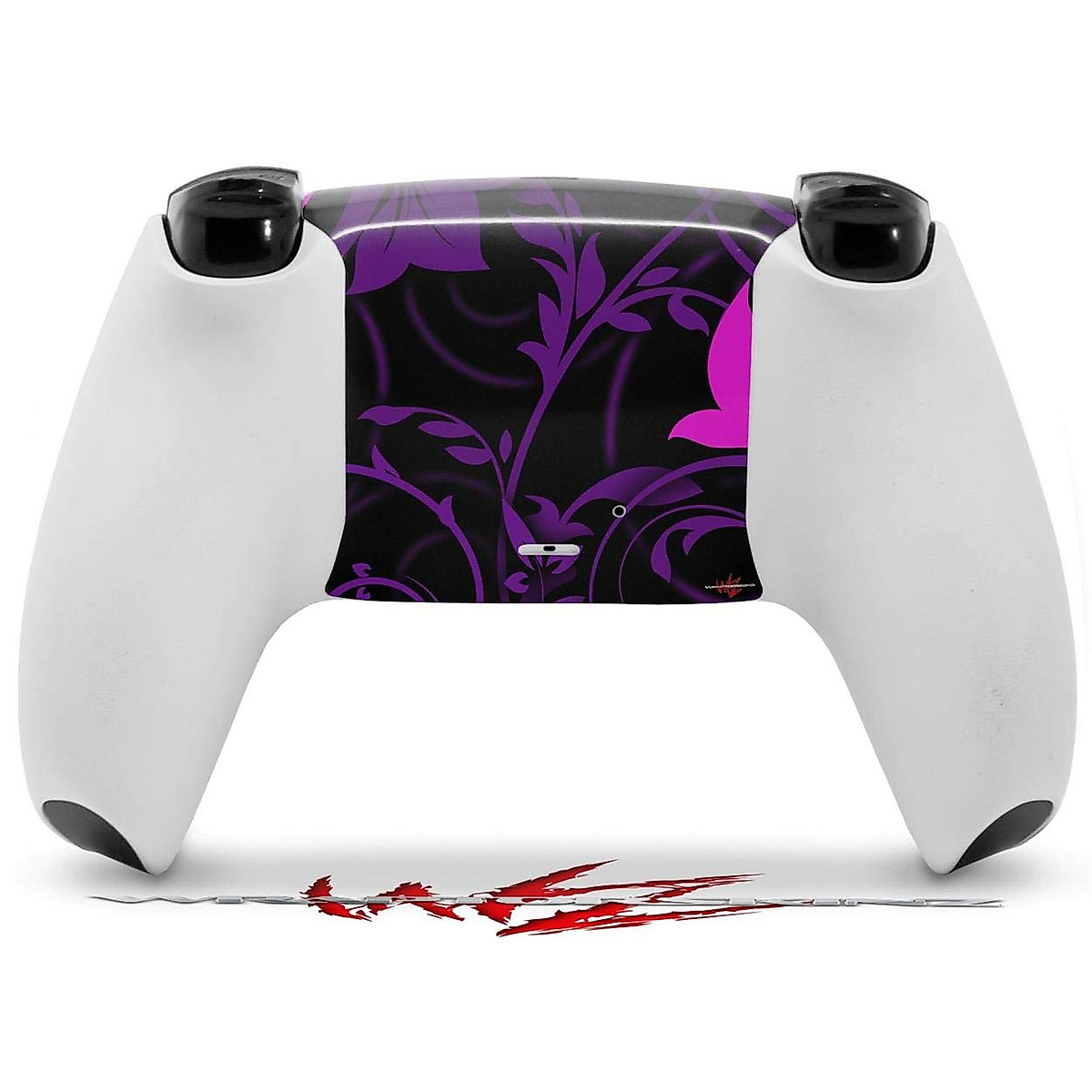 WraptorSkinz Skin Wrap compatible with Sony PS5 DualSense Controller Twisted Garden Purple and Hot Pink (CONTROLLER NOT INCLUDED)