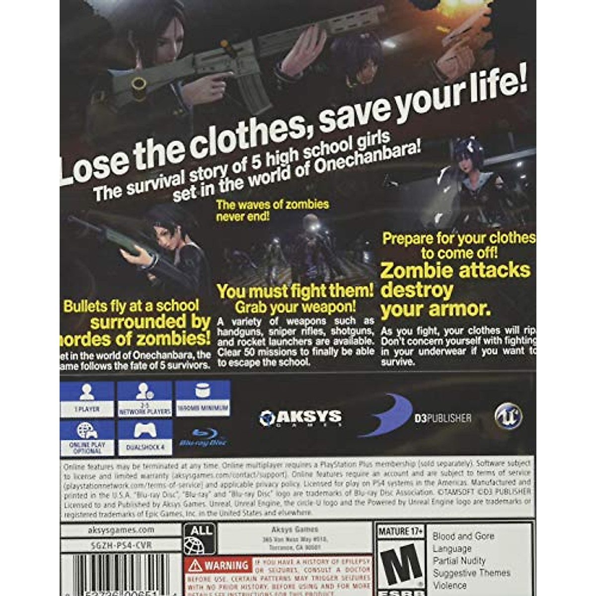 School girl/Zombie Hunter - PlayStation 4