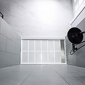 WOODBRIDGE SBR6034-1000L-BN Shower Base, 60"x 34", White with Brushed Nickel Cover