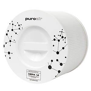 Genuine PuroAir 240 Replacement Filter HEPA 14 - Replacement HEPA 14 Filter for PuroAir 240 Purifier - Captures up to 99.99% of Pollen, Smoke, Pollen, Dust, VOCs and Common Pollutants