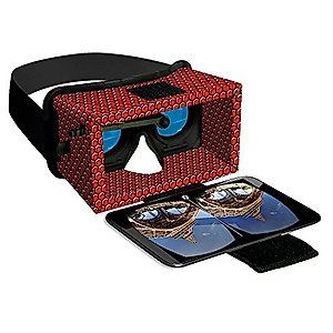 Smart Theater Virtual Reality Deluxe Cardboard Headset + 100's Free Apps