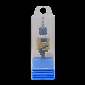1/8"x3/8" Carbide Tipped Countersink Drill Bits with Low Friction Depth Stop, 1/4" Quick Change Hex Shank Countersink Drill with Replaceable HSS Pilot Drill Bit for Wood, Plastic, Woodworking