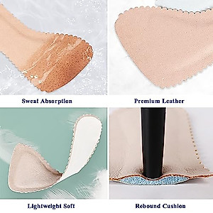 2 Pairs High Heel Inserts Women, ¾ Adhesive Cushioning Insoles, Sockless Shoe Insoles Anti-Slip, Invisible High Heel Relief Insoles for Sandals Flats Pump Dress Shoes Boots