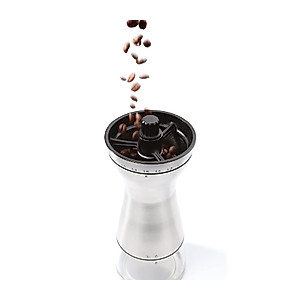 Zassenhaus Manaos Manual Coffee Grinder - Stainless Steel Mill - 2.5 Ounce, 9.5-Inch Hand Bean Grinder for Fresh Coffee