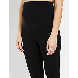 Motherhood Maternity Women's Essential Stretch Full Length Secret Fit Over The Belly Pregnancy Legging, Black, X-Large