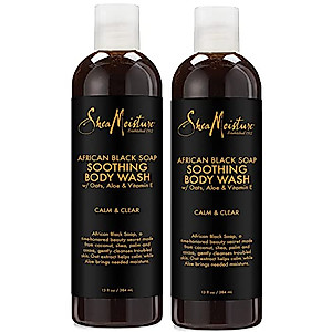 SheaMoisture African Black Soap Body Wash | 13 oz | Pack of 2