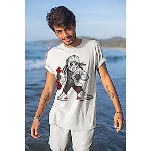 T Shirt to Match Jordan 3 Fire Red Hockey Mask Dude Men's, Jordan 3 Fire Red Tee Matching, Gift for Jordan 3s Tshirt