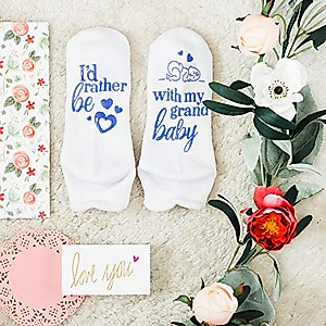 Lavley Funny Grandparent Socks - Gift For Grandmas & Expecting Grandparents (Mix 2 Pack) One Size