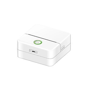 Label Maker Machine with Tape, Portable Bluetooth Label Printer, Small Smart Phone Handheld Sticker Mini Labeler Multiple Templates Font Icon Easy to Use Inkless Rechargeable F Office Home