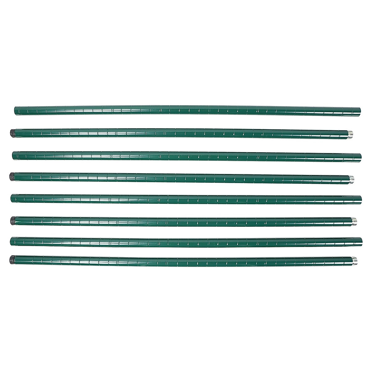 Apollo Hardware 72" High Heavy Duty Post Set for Green Epoxy Shelving(4 Pack of 72 High Post/Pole)