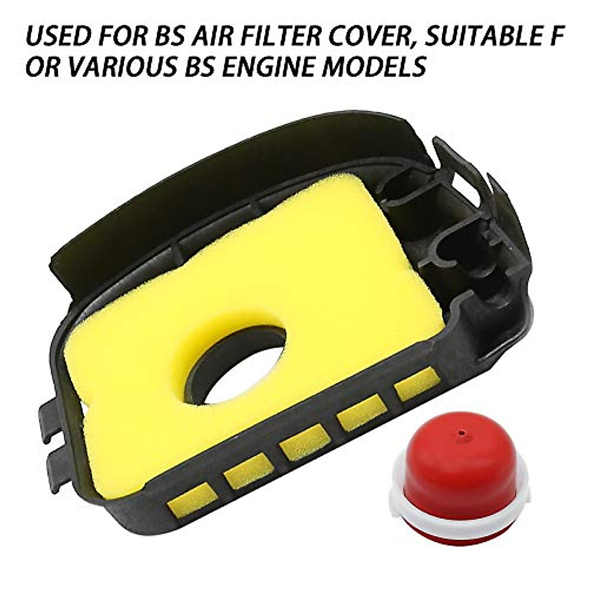 595660 Air Cleaner Cover 799579 Air Cleaner Foam Filter 594281 Primer for Lawn Mower BS 2Pack