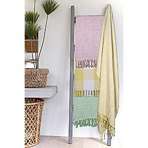 Ramanta Home Buffalo Plaid Cotton Throw Blanket with Fringes 50x60 Inch- Lime Yellow,Cotton Throw for Sofa, Farmhouse Throw,Throw for Couch,Everyday Use,Well Crafted for Durabilty,All Season Blanket