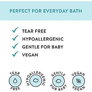 The Honest Company 2-in-1 Cleansing Shampoo + Body Wash | Gentle for Baby | Naturally Derived, Tear-free, Hypoallergenic | Lavender Calm, 10 fl oz