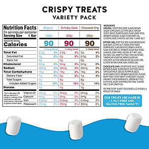 Blake’s Seed Based Crispy Treats – Variety Pack (24 Count), Vegan, Gluten Free, Nut Free & Dairy Free, Healthy Snacks for Kids or Adults, School Safe, Low Calorie Organic Soy Free Snack