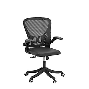Modoway Desk Chairs with Wheels and Arms Ergonomic Mesh Office Chair with 300LBS Capacity (Black-1Unit)