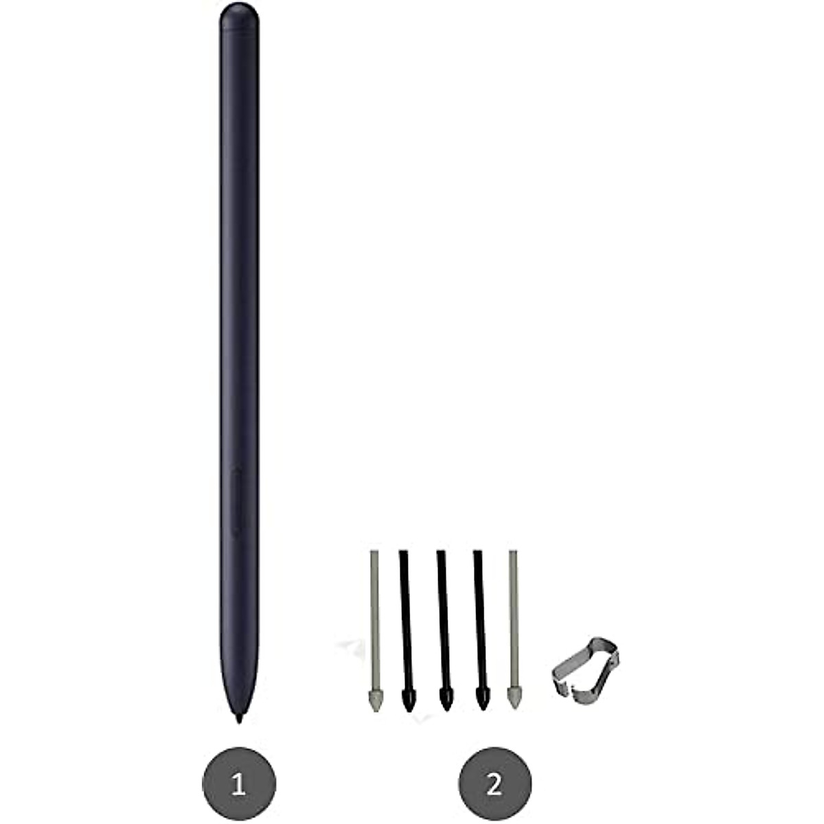 F-TECH Galaxy Tab S7 FE Pen Replacement for Samsung Galaxy Tab S7 FE 2021 Table Stylus S Pen Stylus (EJ-PT730) +Tips/Nibs (Black)