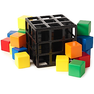 Rubik’s Cage, 3D Fast-Paced Strategy Sequence Game Color Stacking Challenging Toy Puzzle-Solving Activity Brain, for Adults & Kids Ages 7 and up